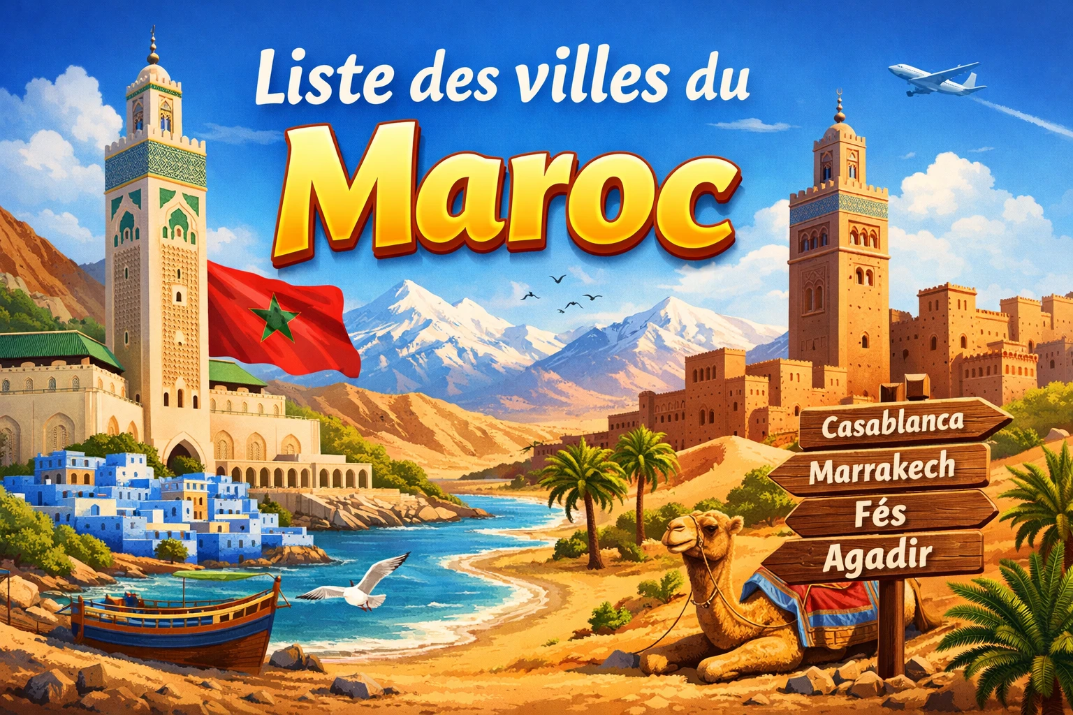 Liste des villes du Maroc : Guide régional complet du Royaume ...