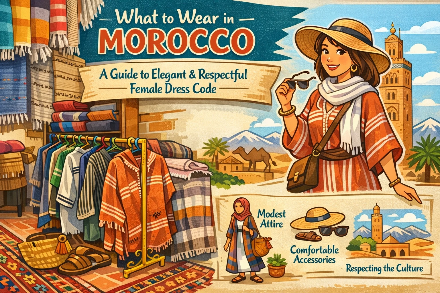 What to Wear in Morocco for Women - A Guide to Elegant & Respectful ...